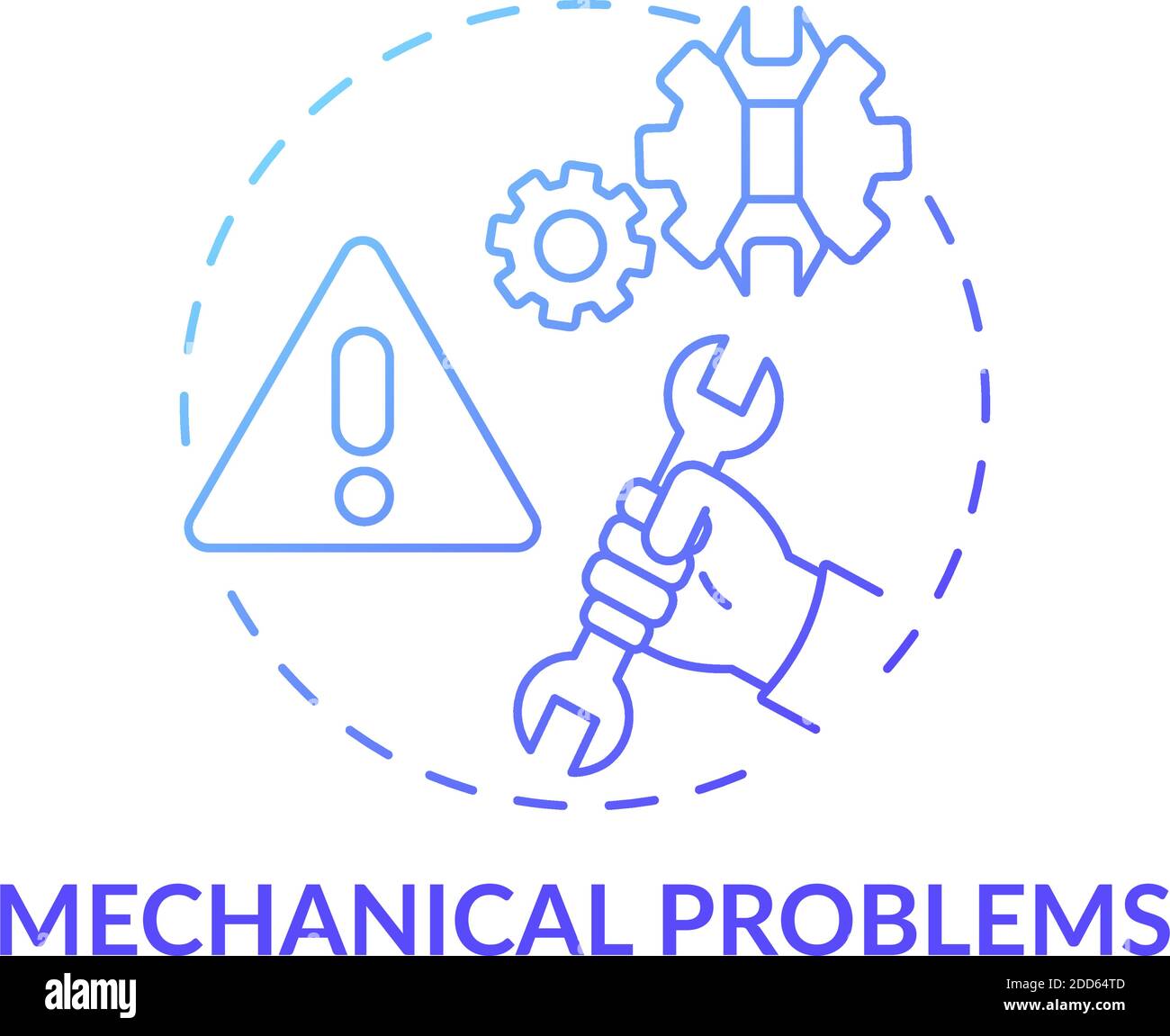 Mechanical problems concept icon Stock Vector Image & Art - Alamy