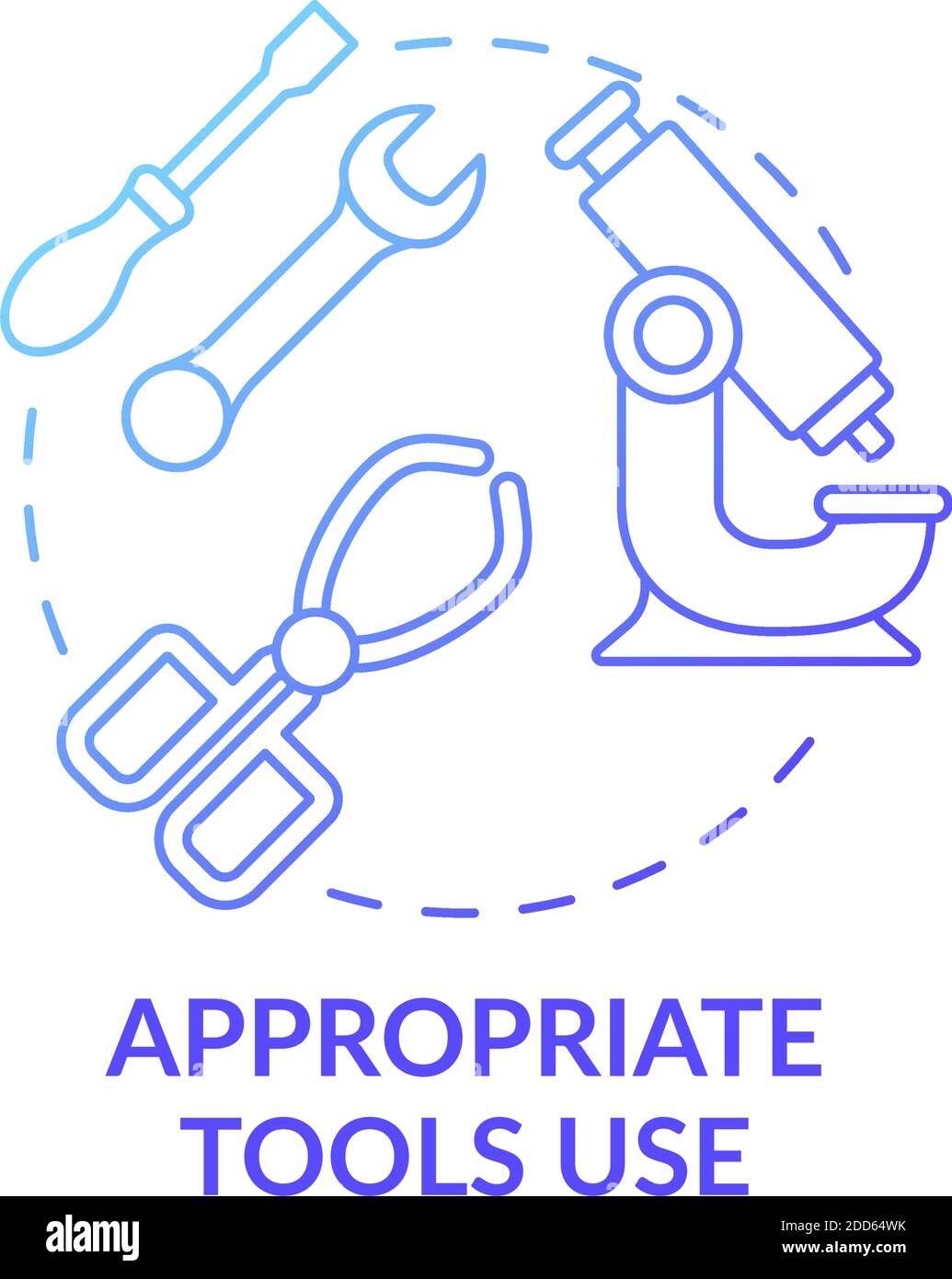 Appropriate tools use concept icon Stock Vector Image & Art - Alamy