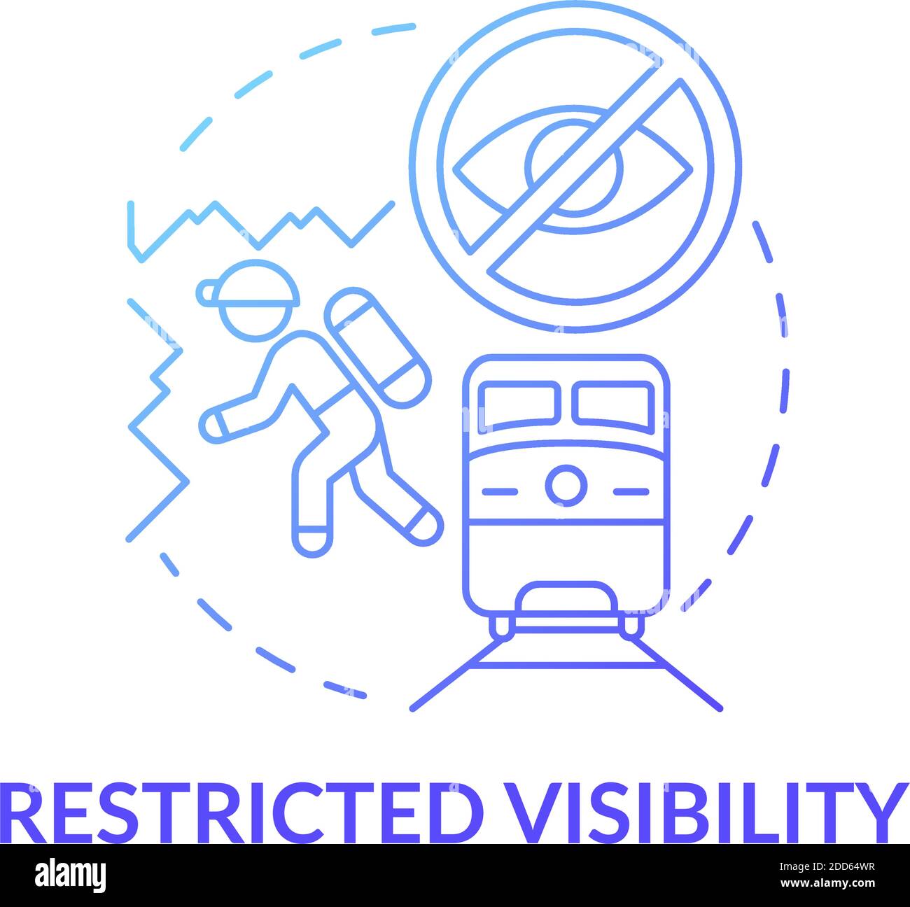 Restricted visibility concept icon Stock Vector Image & Art - Alamy