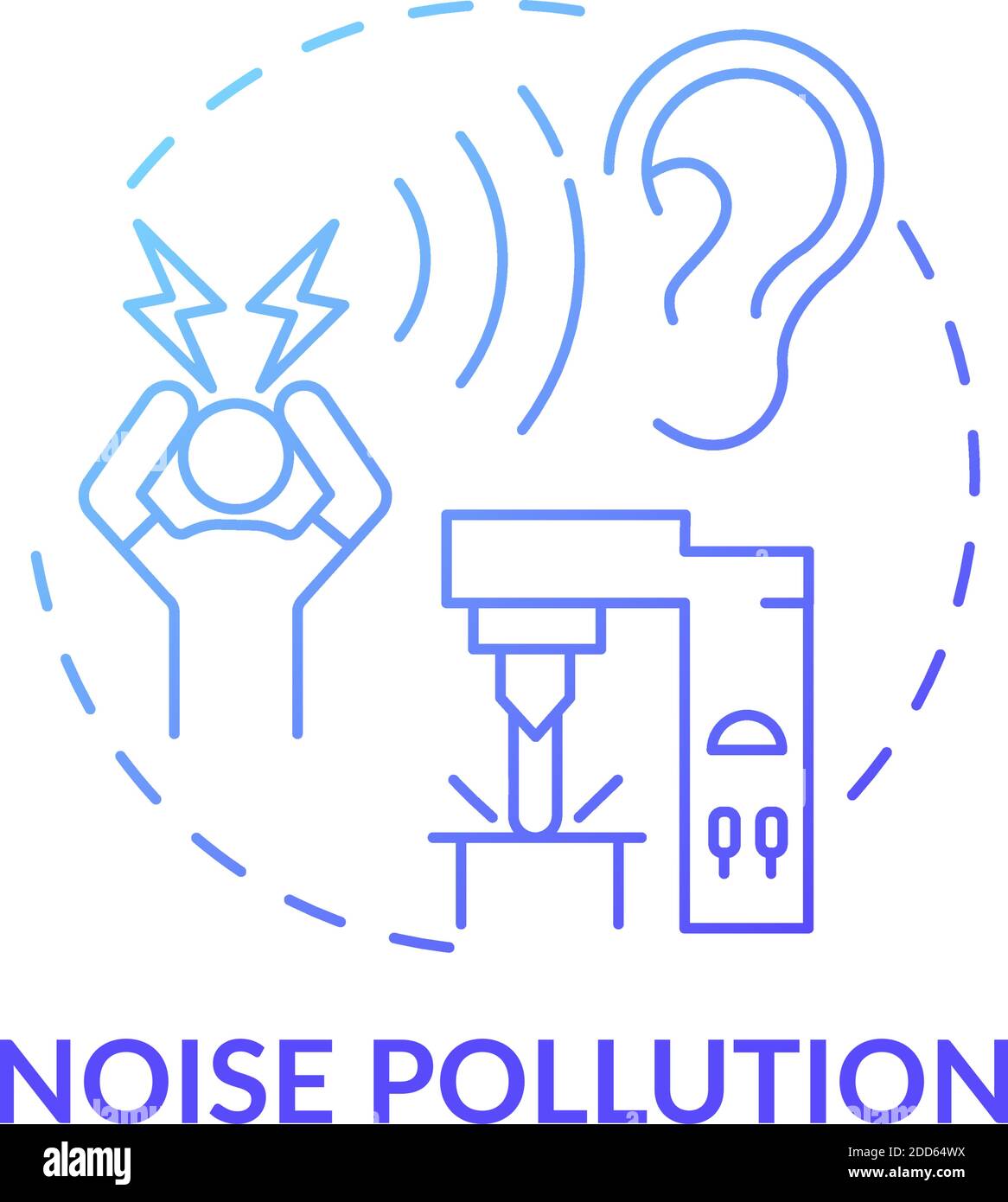 Noise pollution concept icon Stock Vector Image & Art - Alamy