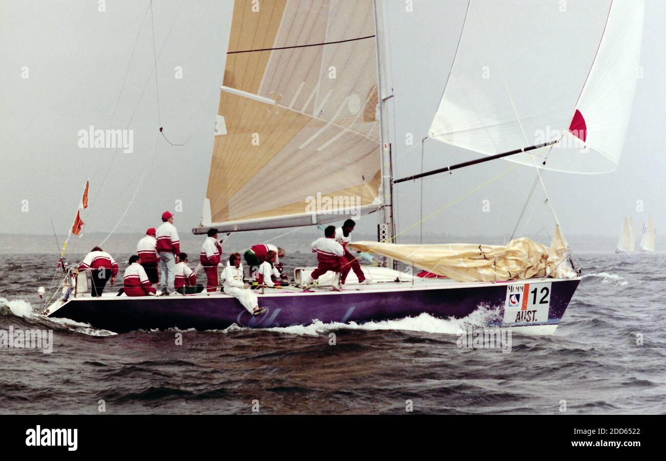 AJAXNETPHOTO. 5TH AUGUST, 1991. SOLENT, ENGLAND. - ADMIRAL'S CUP 1991 ...
