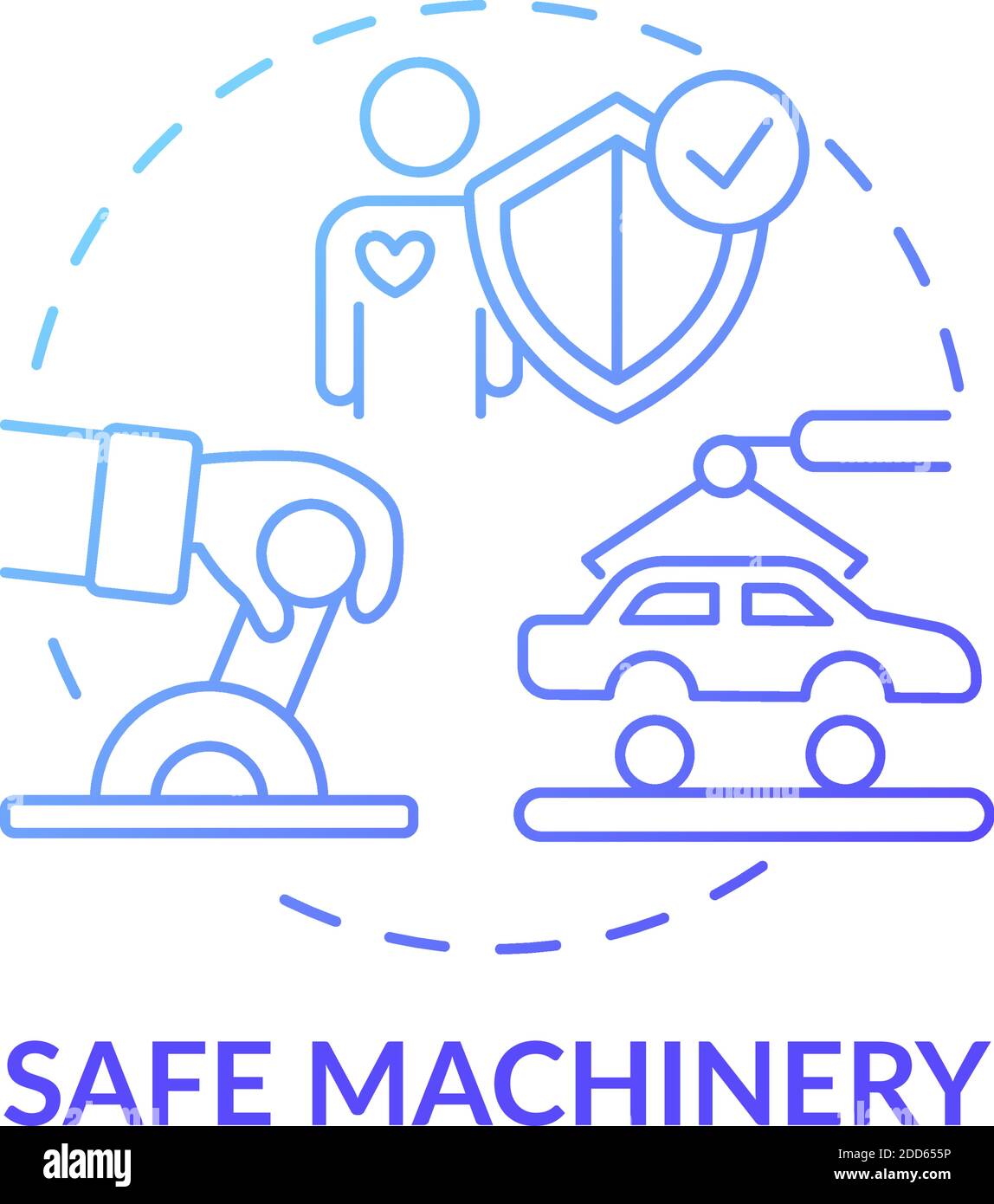 Safe machinery concept icon Stock Vector Image & Art - Alamy