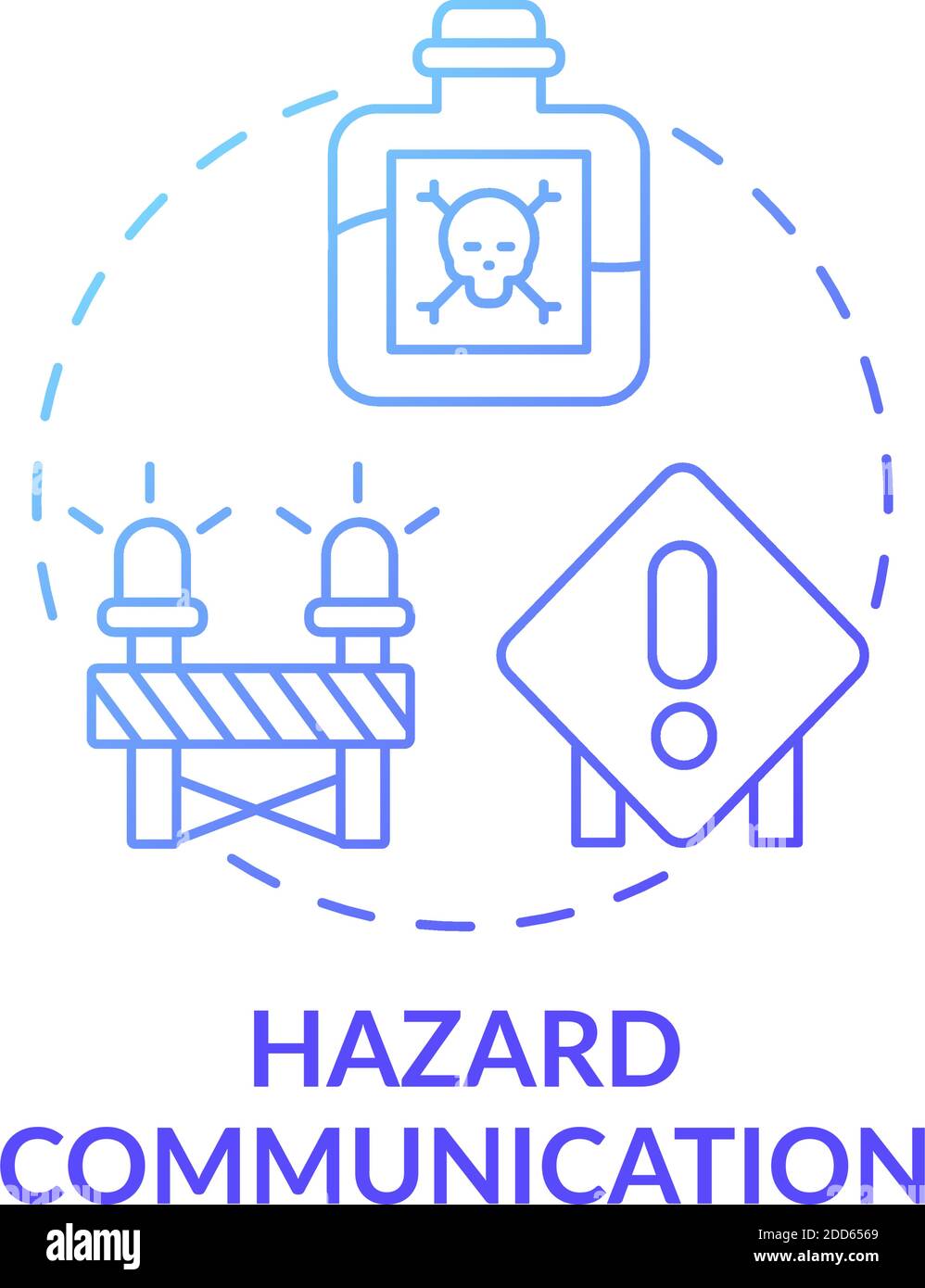 Hazard communication concept icon Stock Vector Image & Art - Alamy