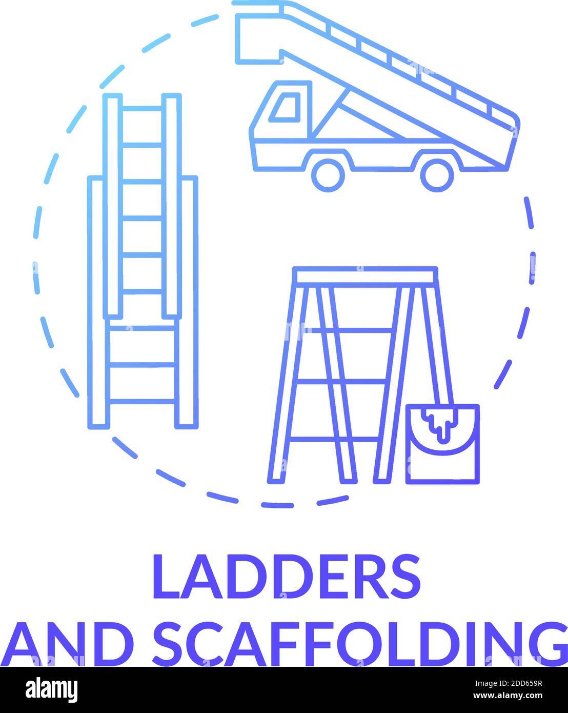 Scaffolding and ladders Stock Vector Images - Alamy