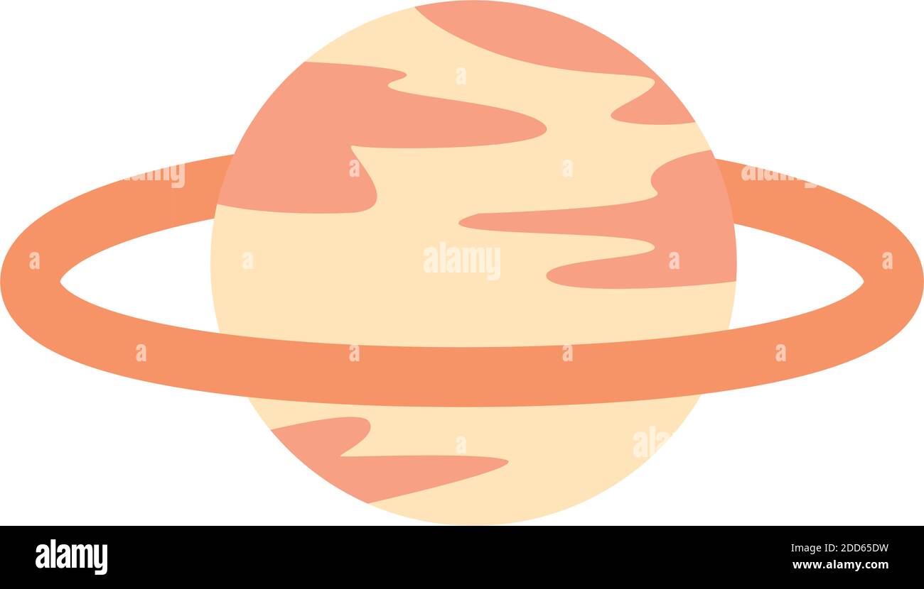 Space planet daily sticker flat style icon of futuristic and cosmos ...