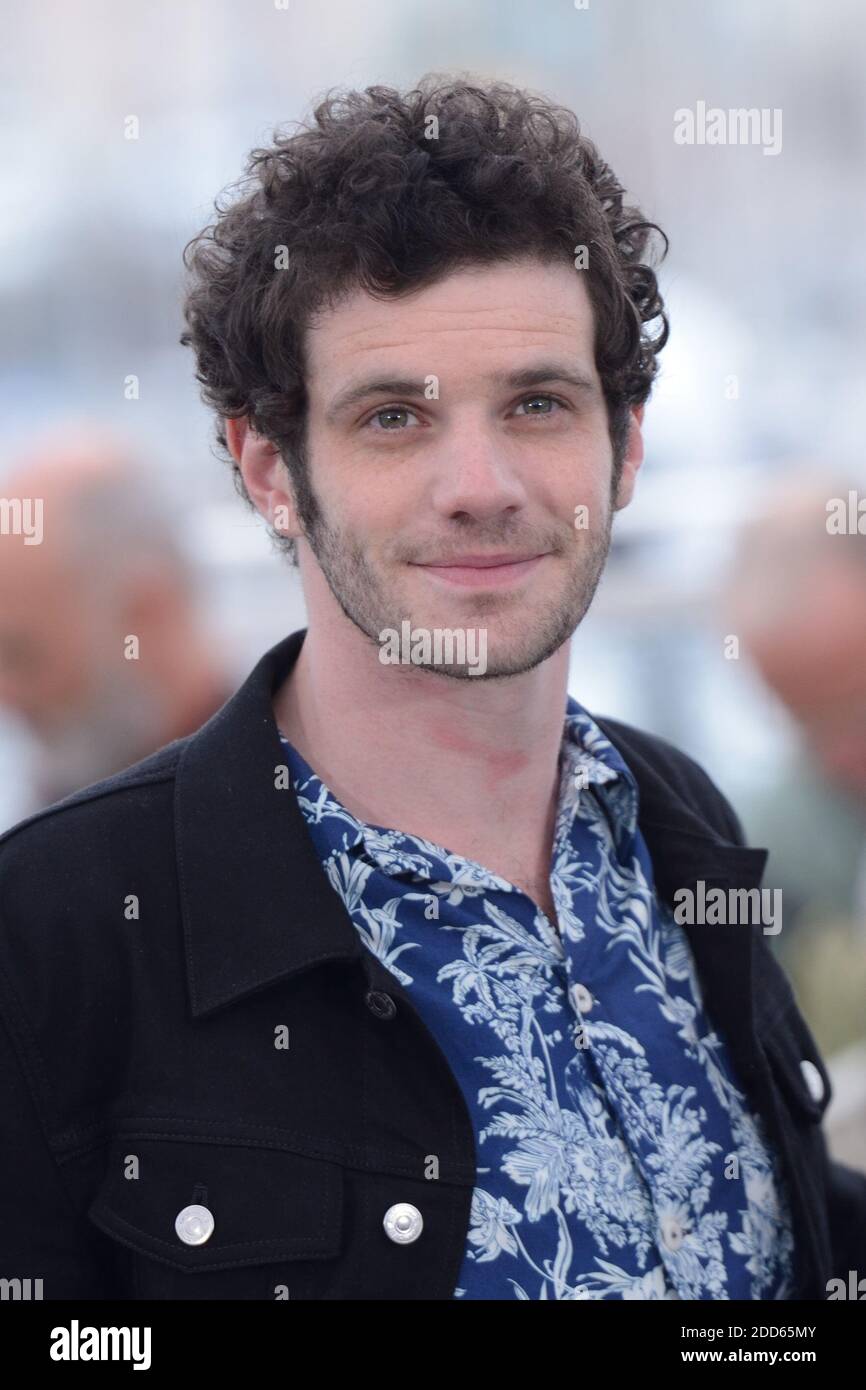 Felix Moati posing at the Le Grand Bain photocall held at the Palais ...