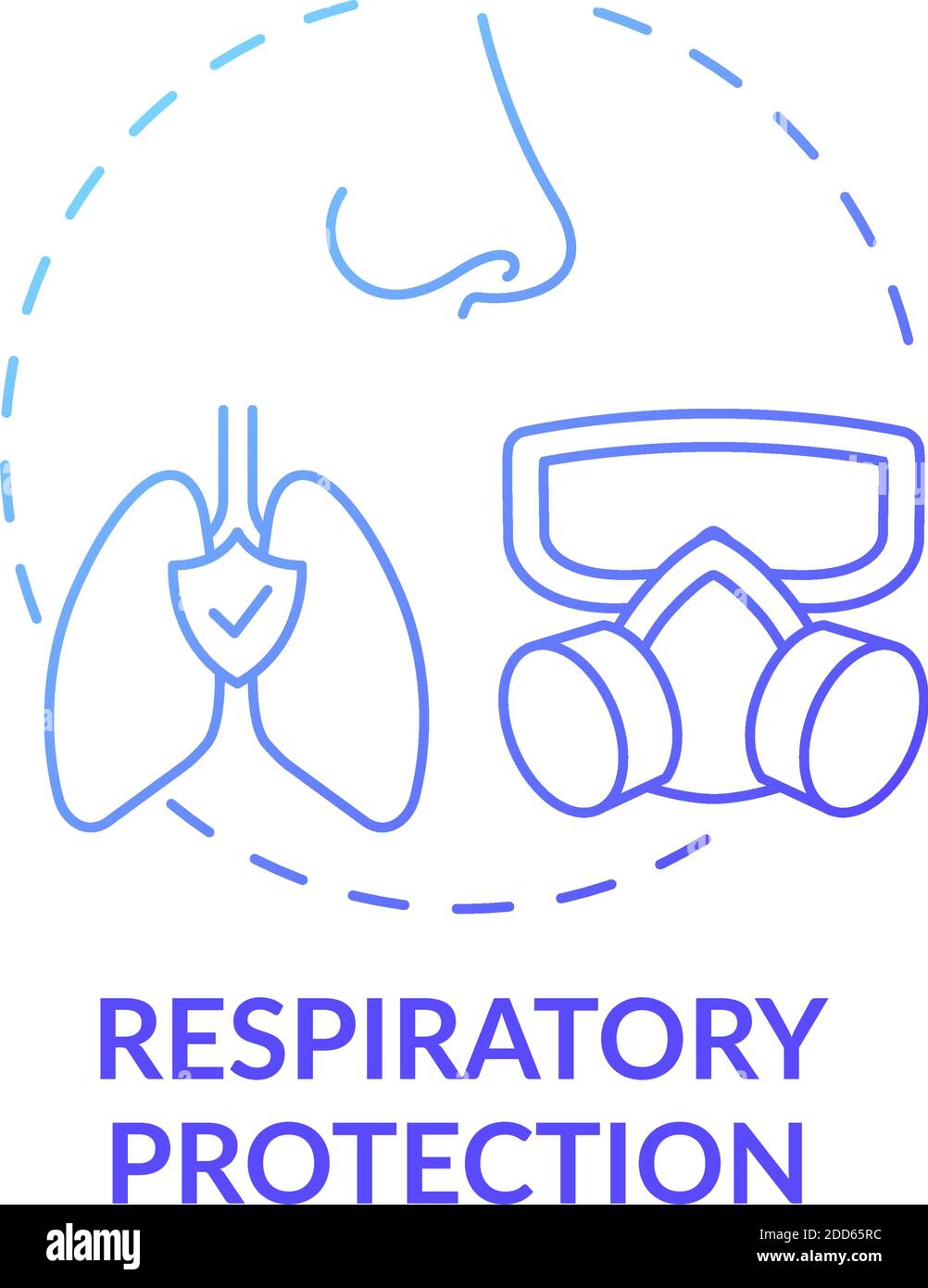 Respiratory protection concept icon Stock Vector Image & Art - Alamy