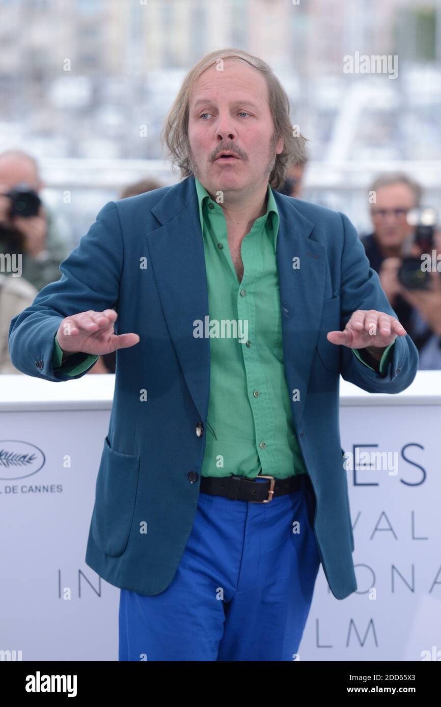 Philippe Katerine posing at the Le Grand Bain photocall held at the ...