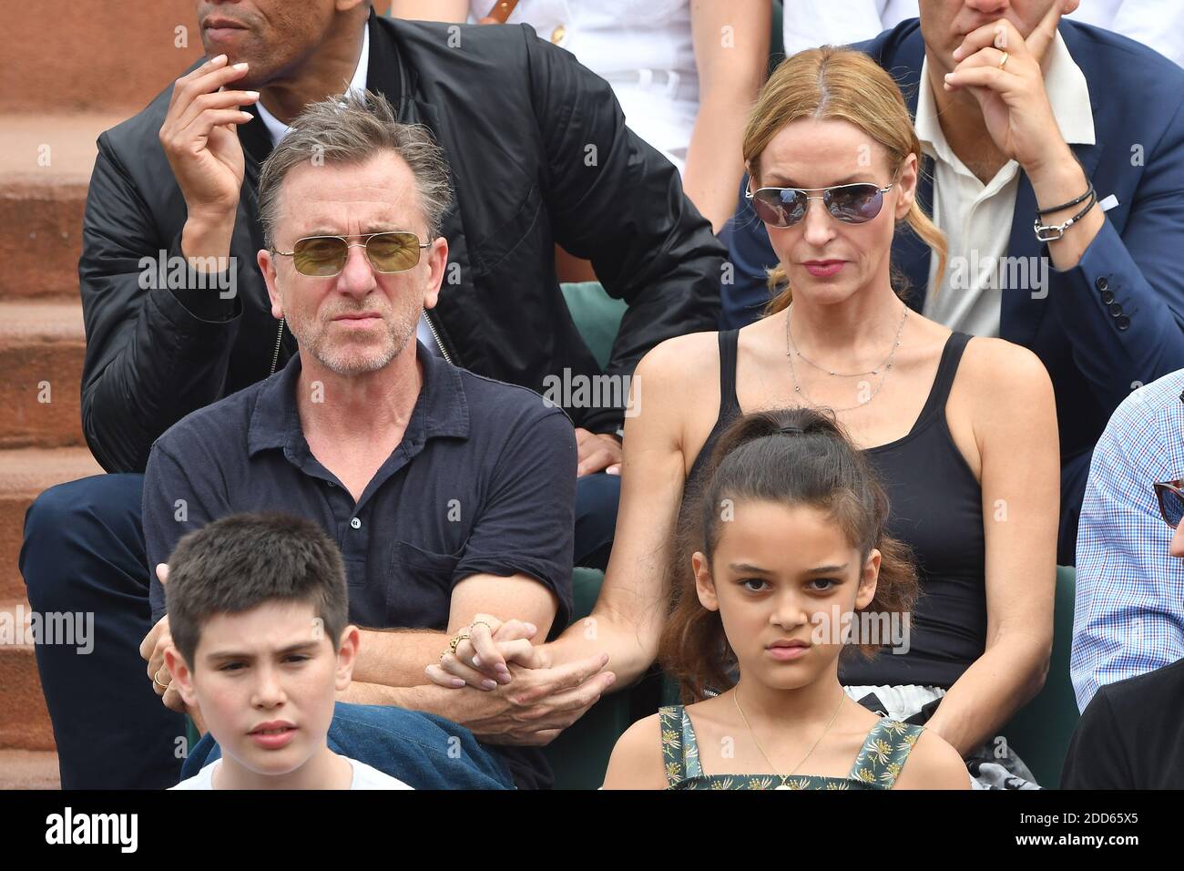 Actor Tim Roth and his wife Nikki Butler attend the Men Final of the ...