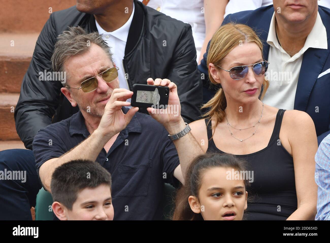 Actor Tim Roth and his wife Nikki Butler attend the Men Final of the ...