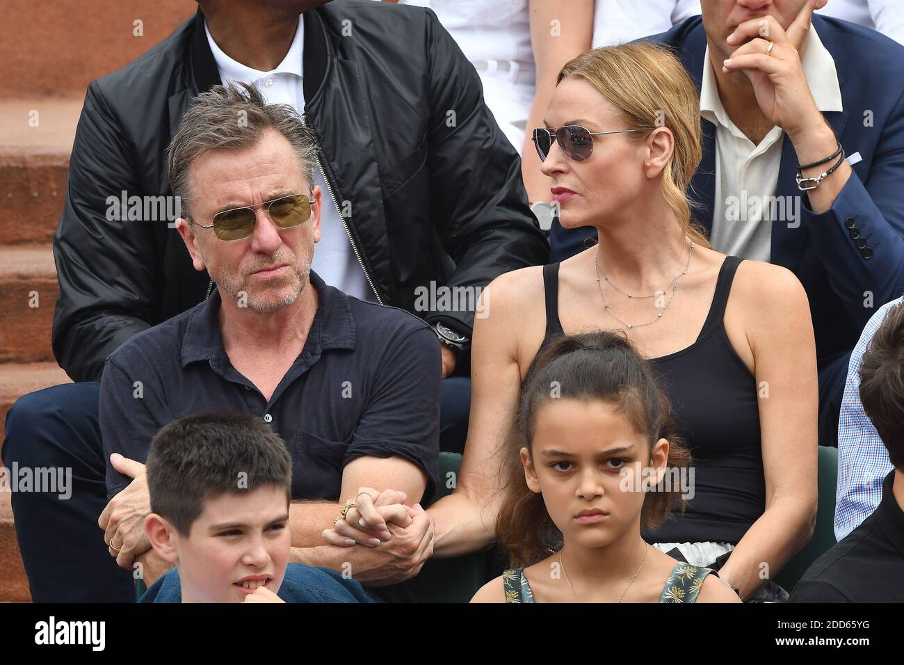 Actor Tim Roth and his wife Nikki Butler attend the Men Final of the ...