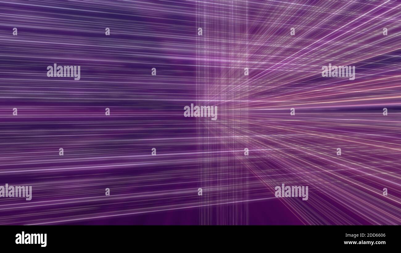 3d line neon cube in space, render illustration Stock Photo - Alamy