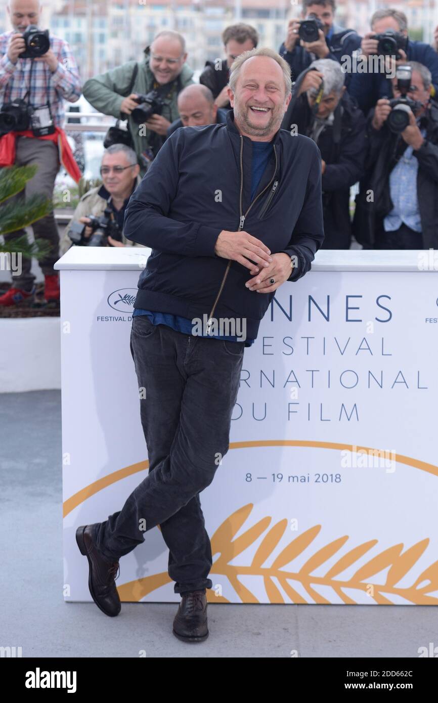 Benoit Poelvoorde posing at the Le Grand Bain photocall held at the ...
