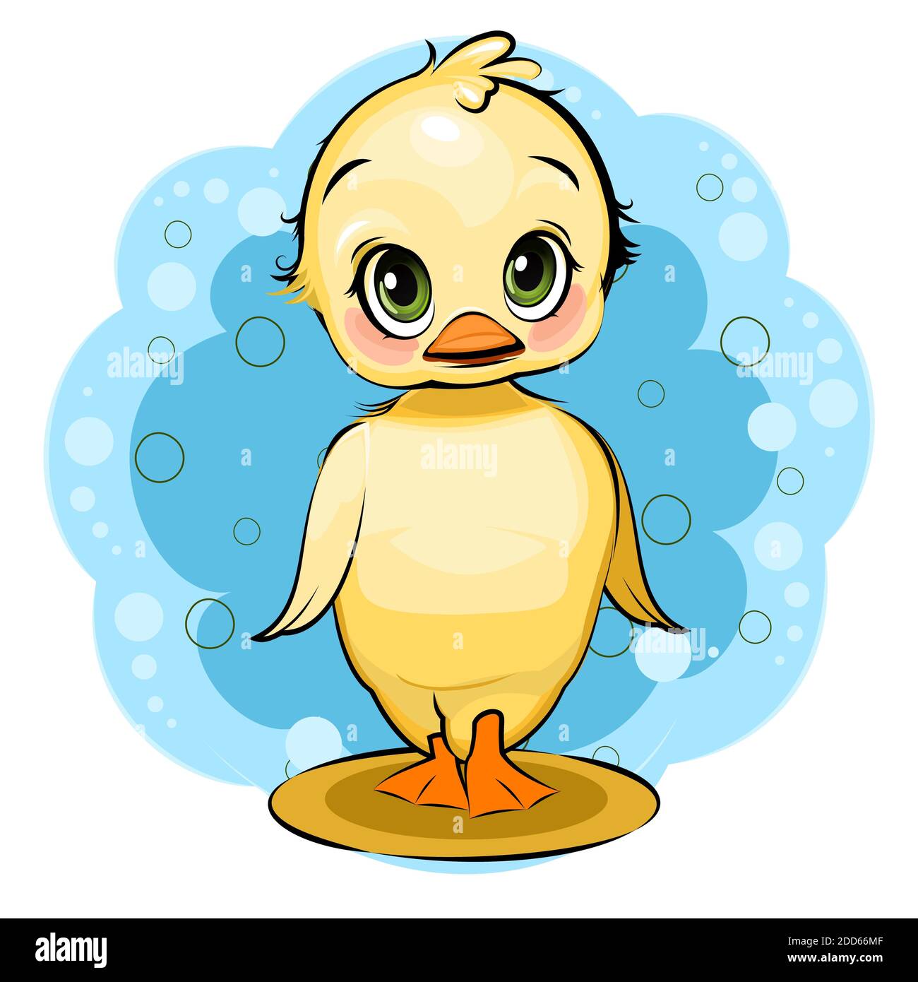 Baby Girl Duck Cartoon