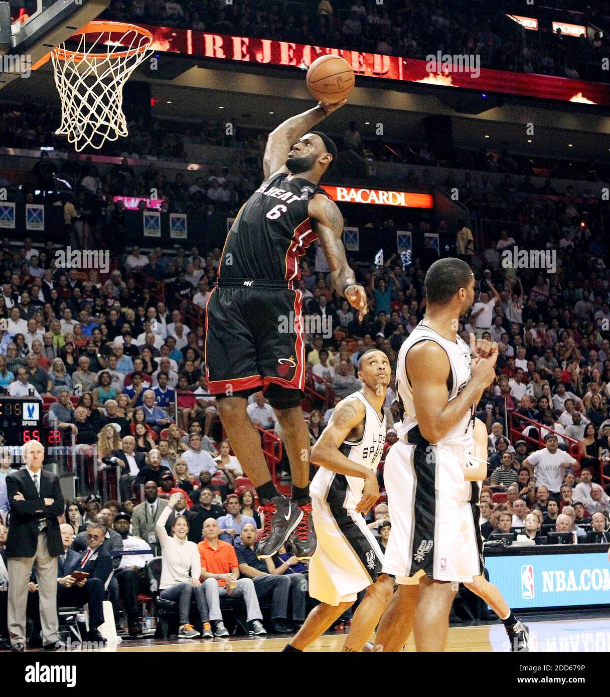 Lebron James Getting Dunked On By Spurs