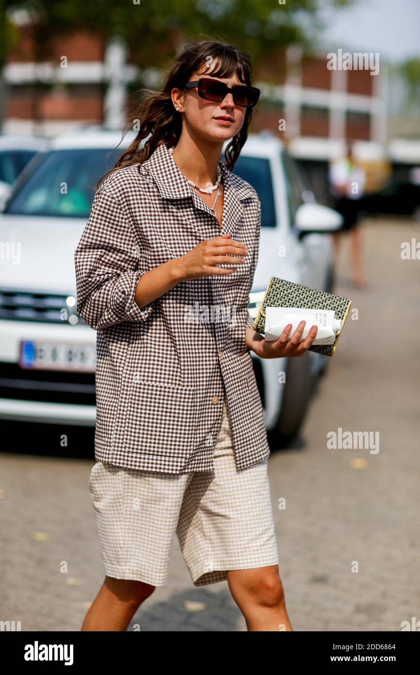 Street style, Siri Edit Andersson arriving at Holzweiler spring summer ...