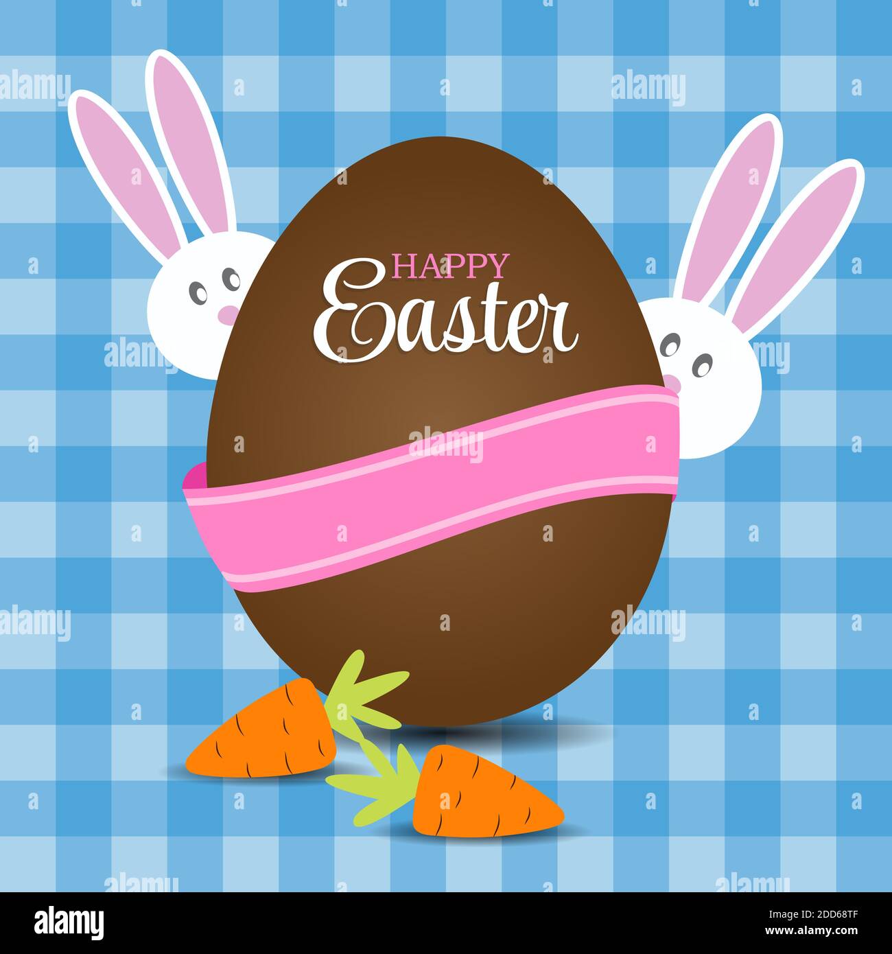 Colorful Happy Easter Background Illustration Stock Photo - Alamy