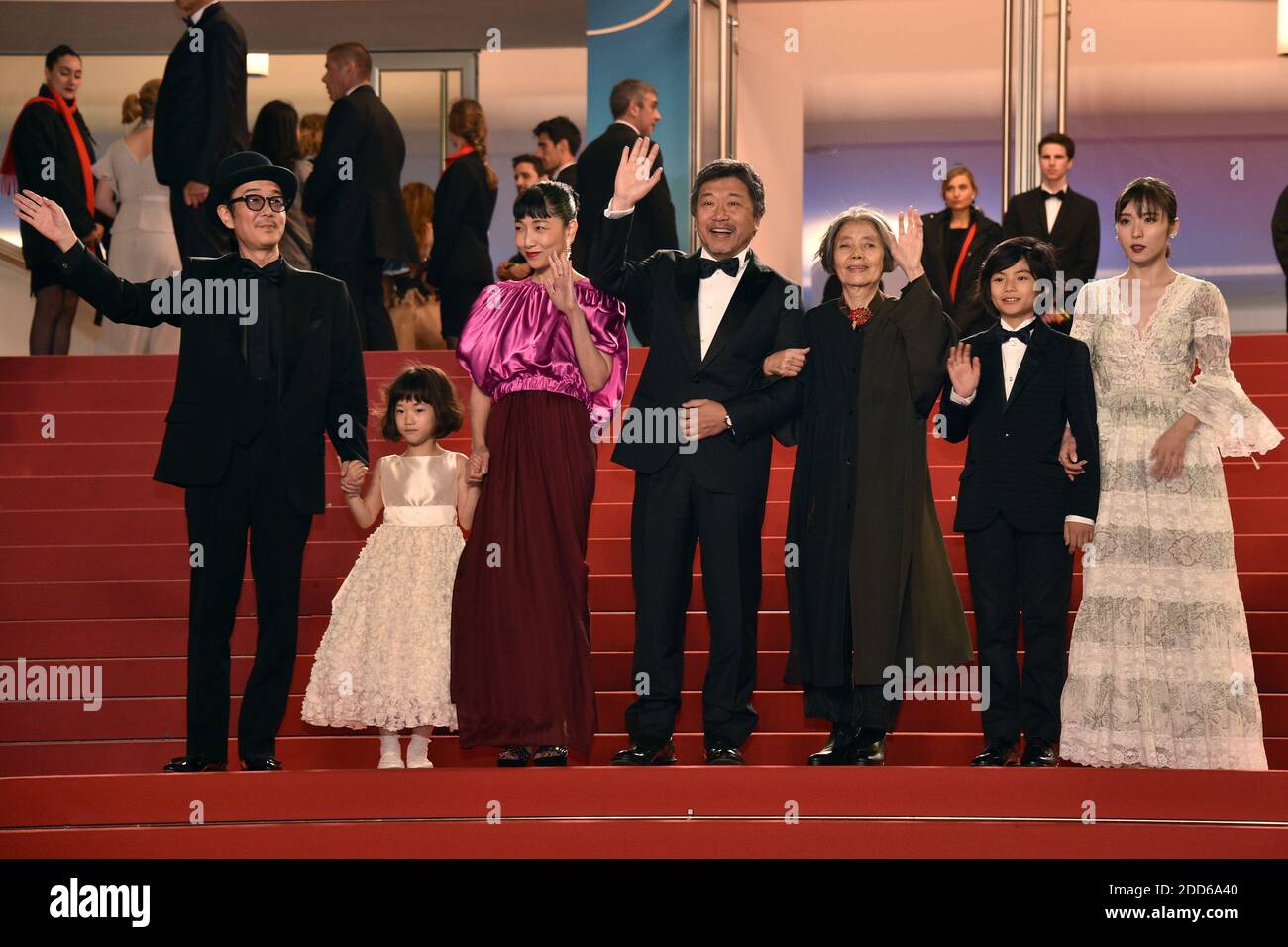 Actor Lily Franky, actress Miyu Sasaki, actress Sakura Ando, director ...