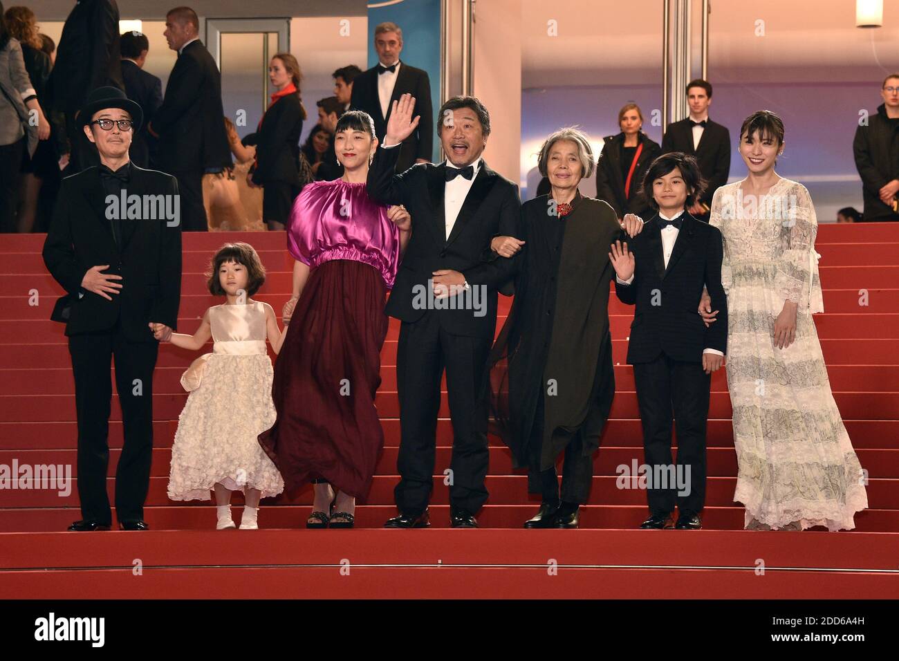Actor Lily Franky, actress Miyu Sasaki, actress Sakura Ando, director ...