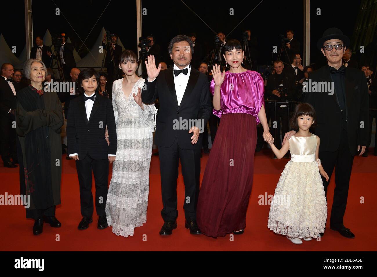Actor Lily Franky, actress Miyu Sasaki, actress Sakura Ando, director ...