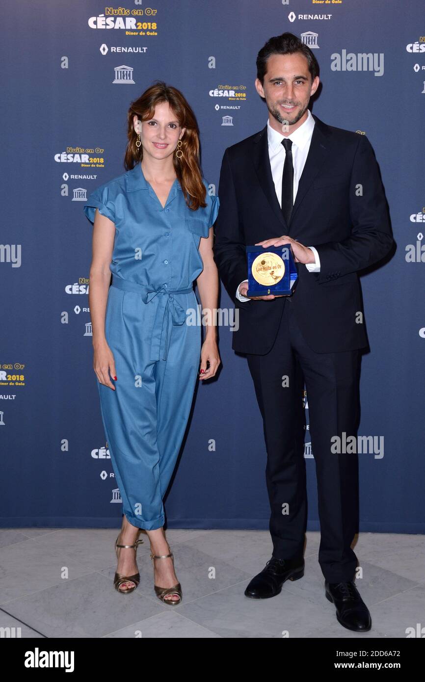 Elodie Navarre and Simao Cayatte attending the 8th Nuits en Or Gala ...