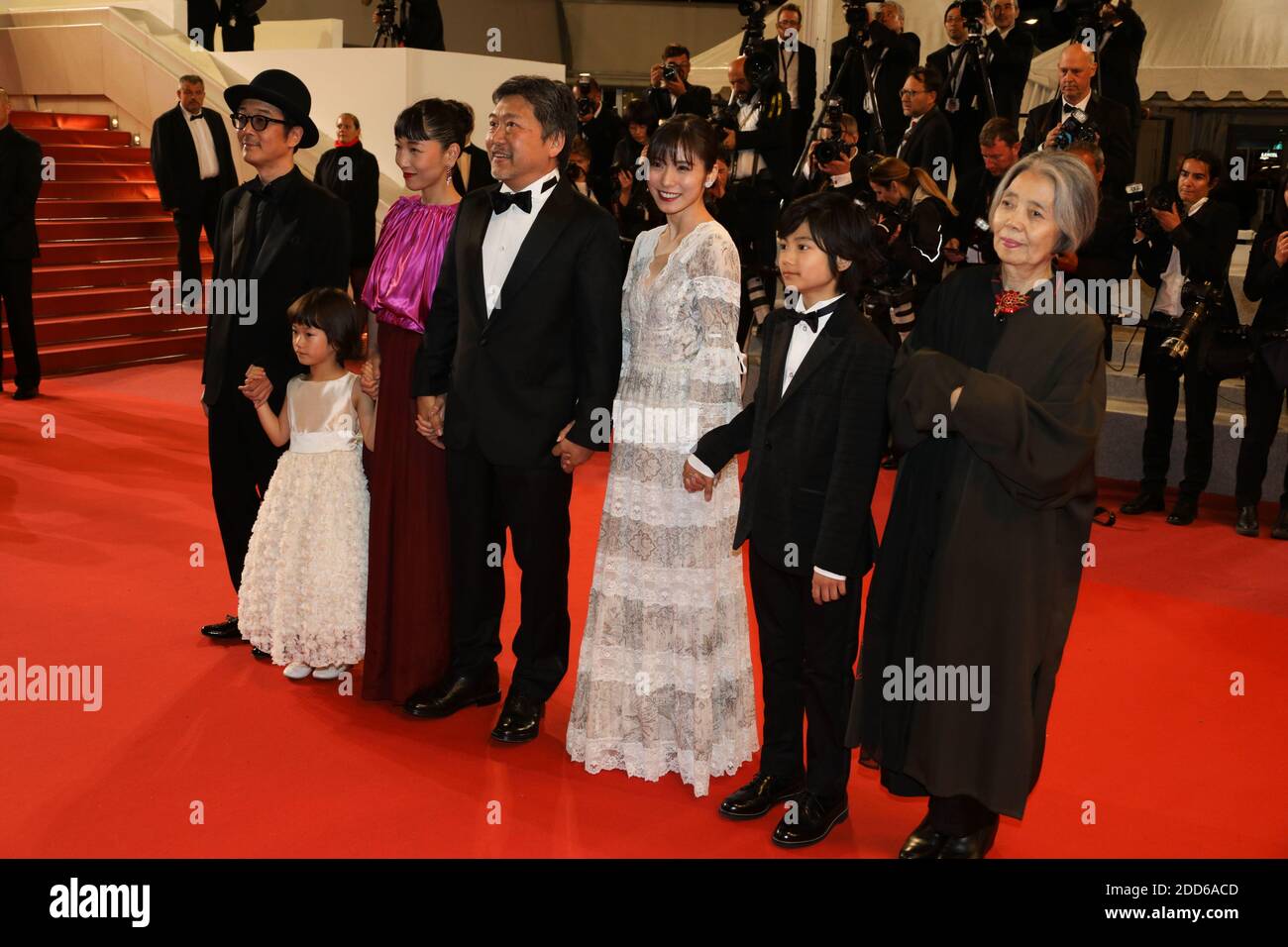 Actor Lily Franky, actress Miyu Sasaki, actress Sakura Andô, director ...