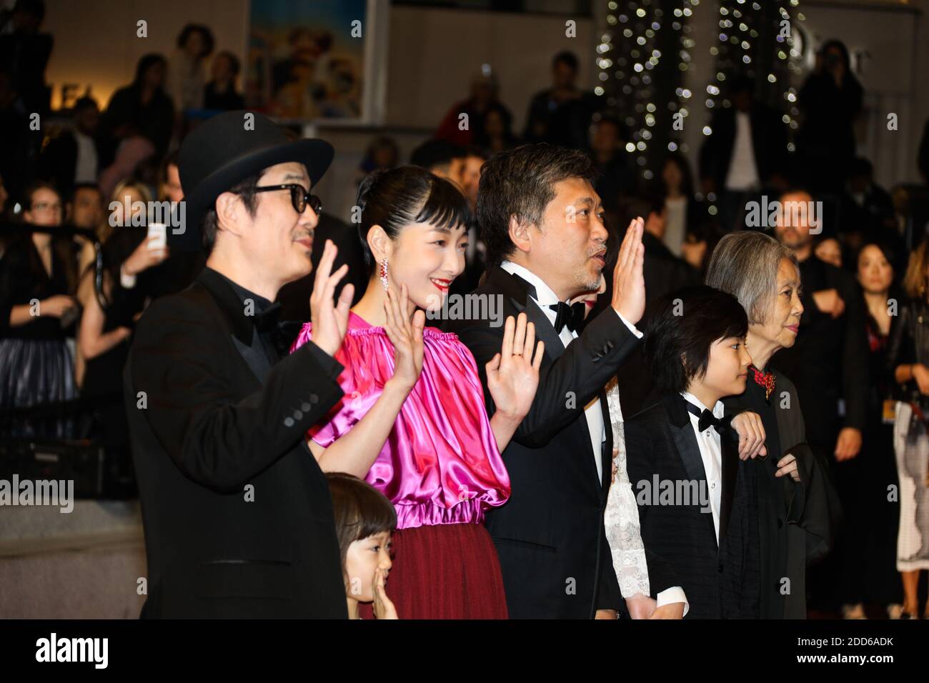 Actor Lily Franky, actress Miyu Sasaki, actress Sakura Andô, director ...