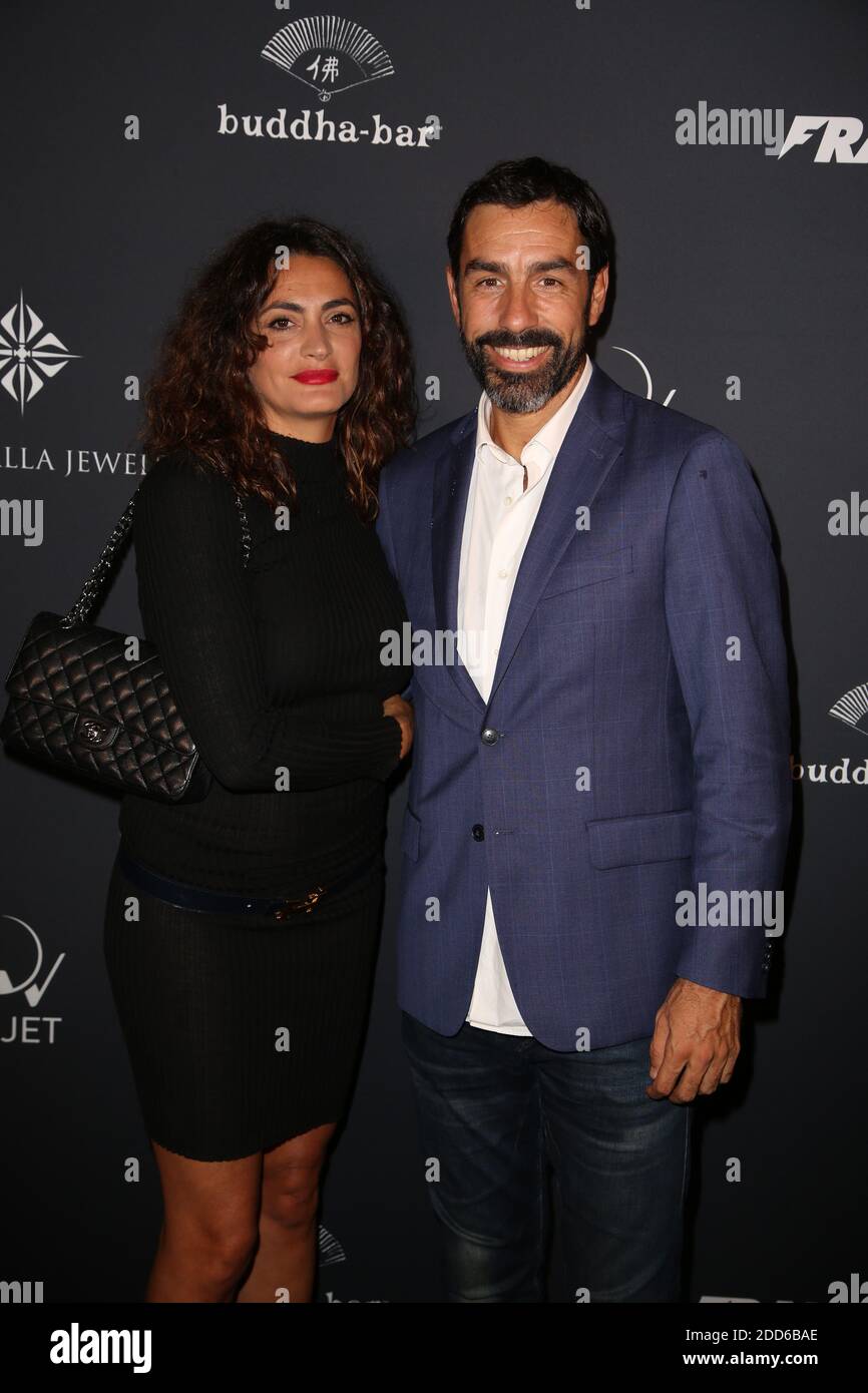 Robert Pires and and his wife attending France 98 Party held at Buddha ...