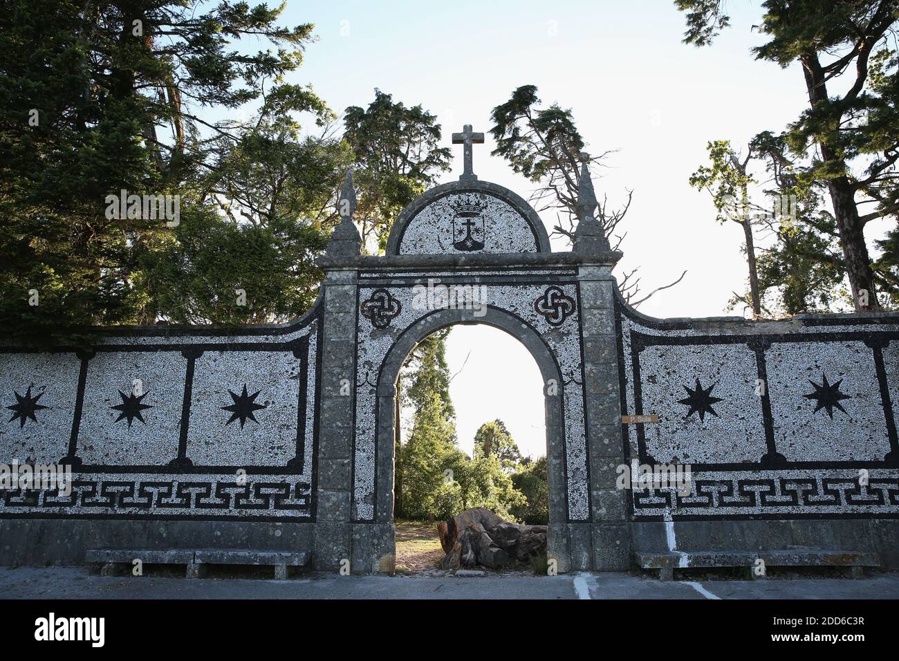 Memorial at Battle of Busaco (Bussaco) (Bucaco) Battlefield site, a ...