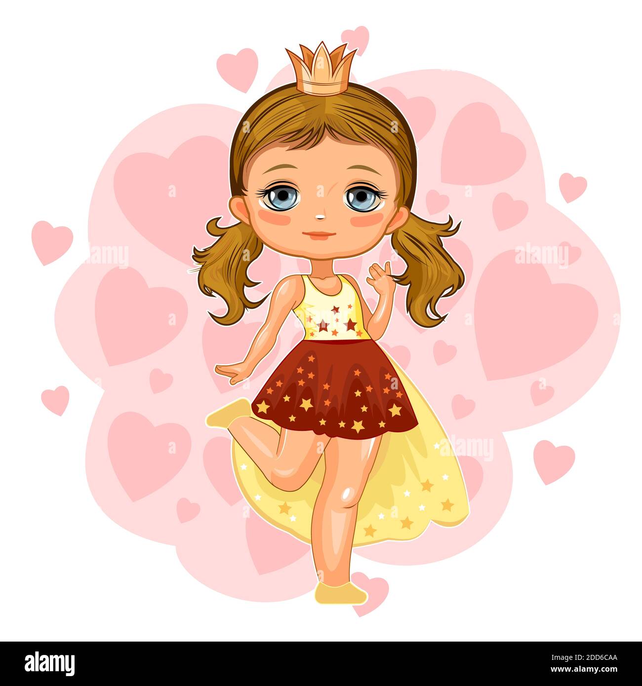 Baby Girl Princess Cartoon