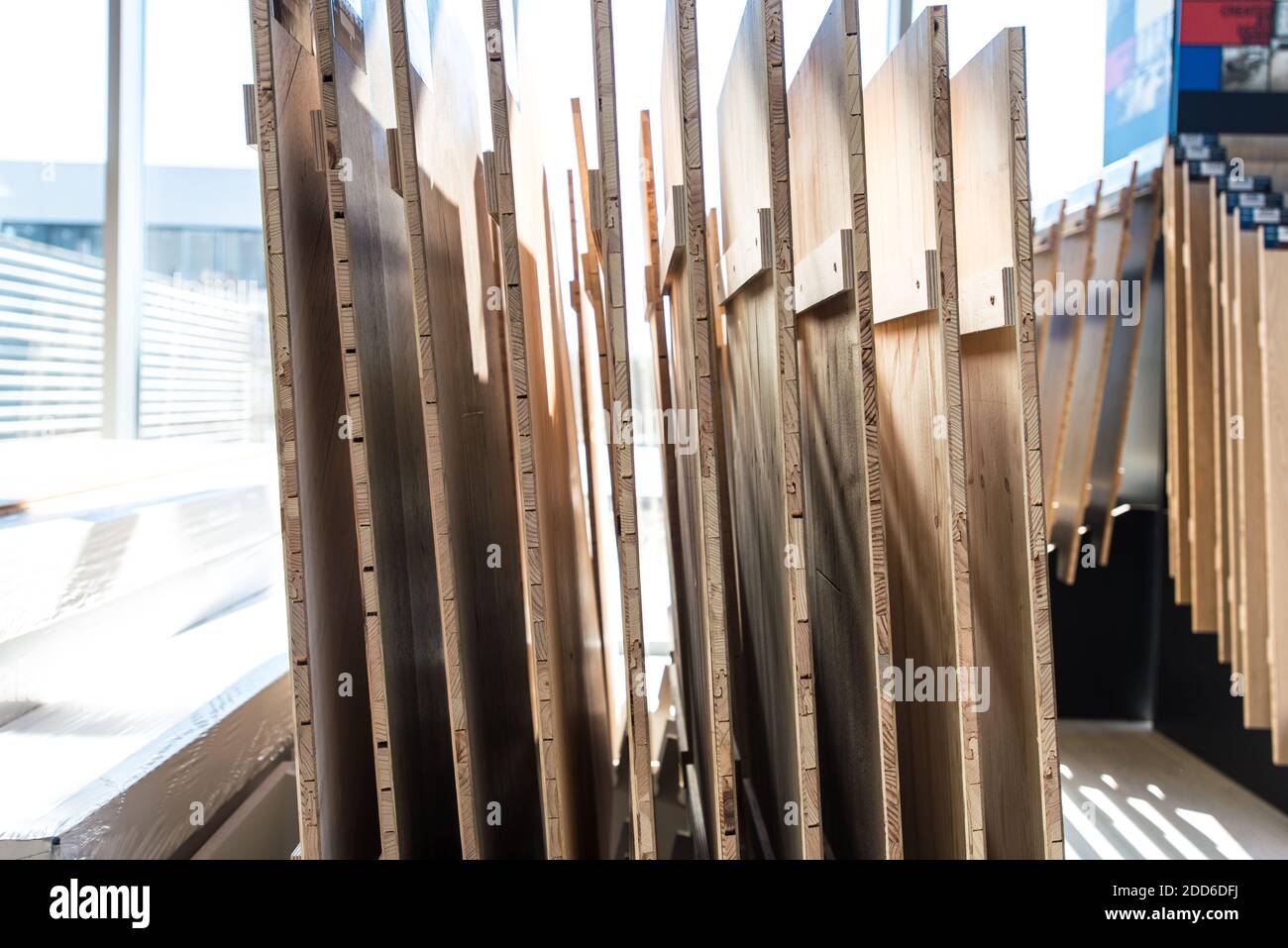 Samples wooden furniture mdf hi-res stock photography and images - Alamy