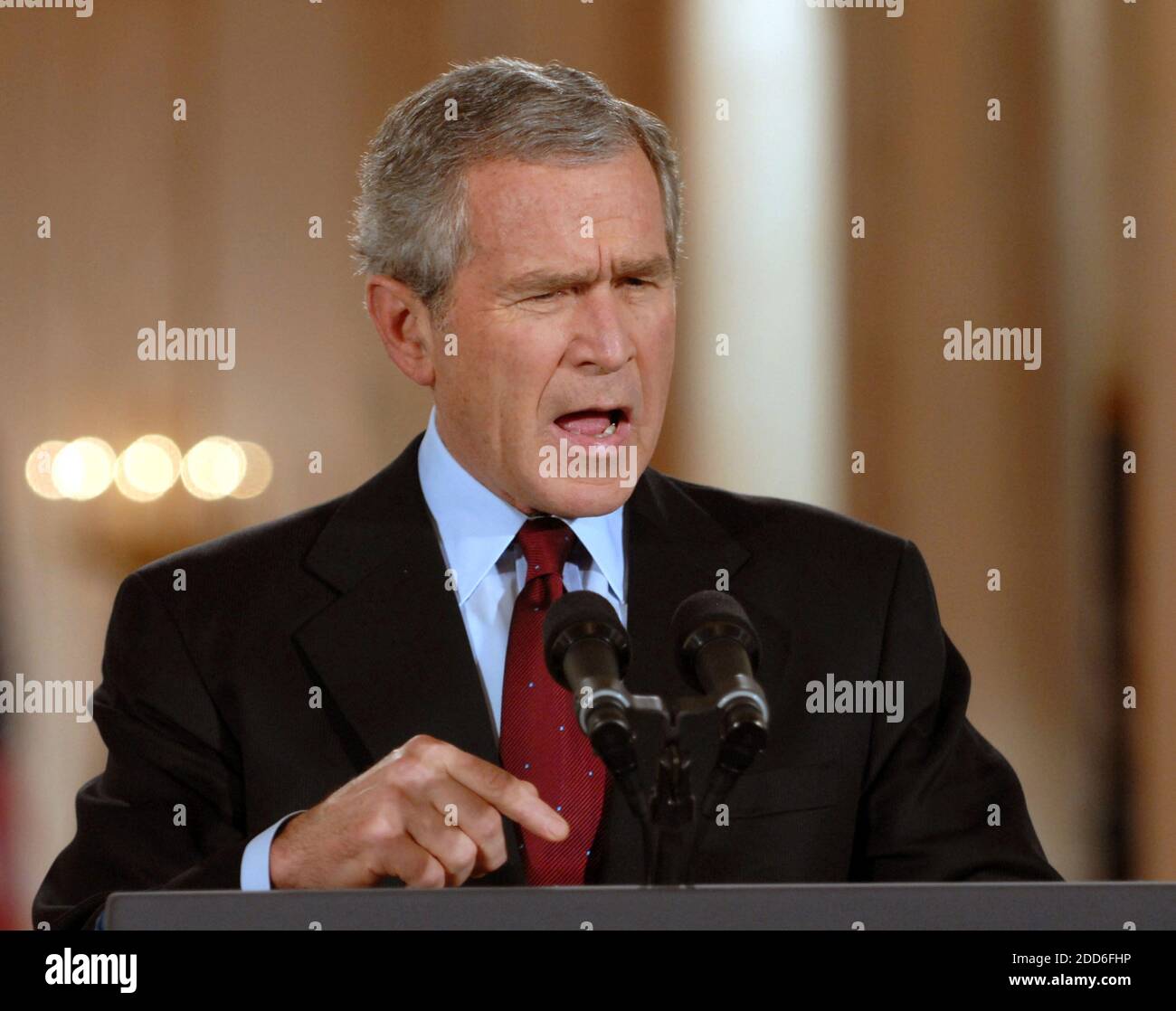 NO FILM, NO VIDEO, NO TV, NO DOCUMENTARY - U.S. President George W ...