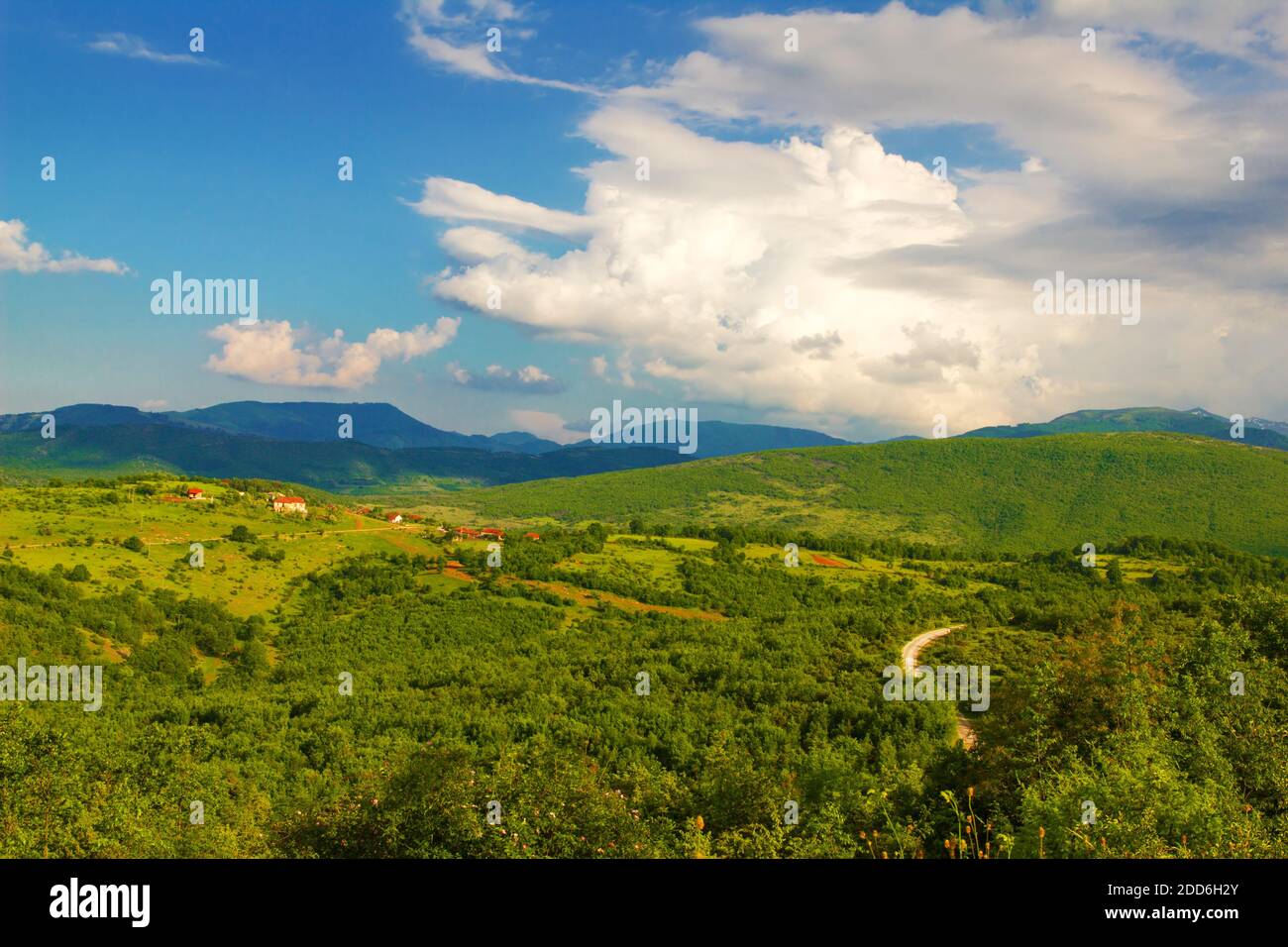 Rural landscape (Kozjak mountain, Macedonia Stock Photo - Alamy
