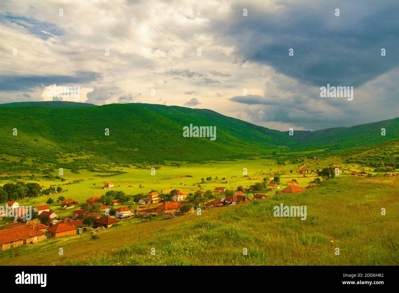 Rural landscape (Kozjak mountain, Macedonia Stock Photo - Alamy