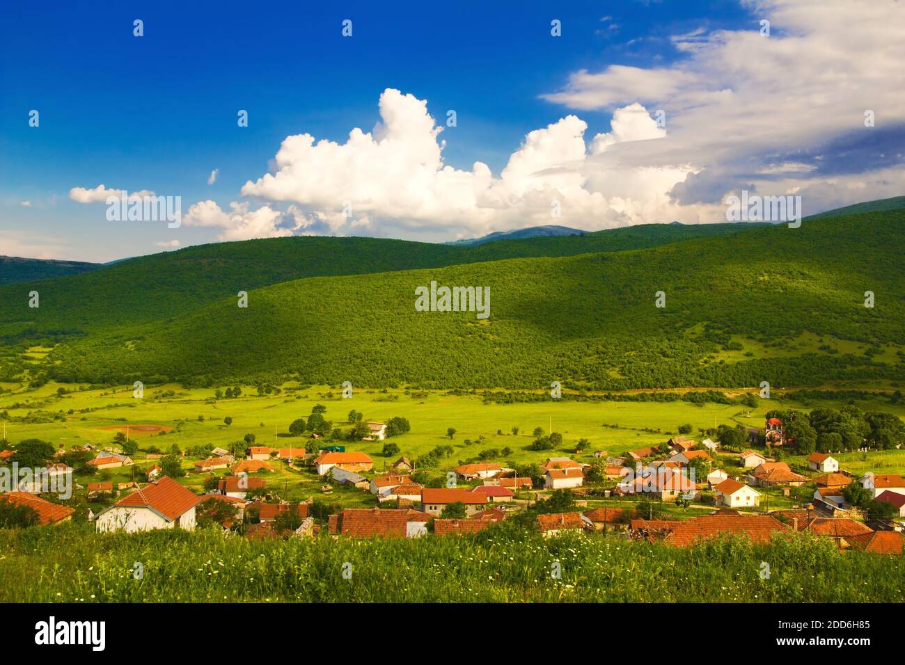 Rural landscape (Kozjak mountain, Macedonia Stock Photo - Alamy