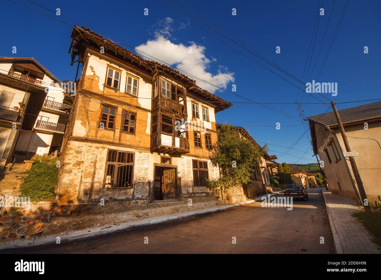 Old traditional architecture in Berovo, Macedonia Stock Photo - Alamy