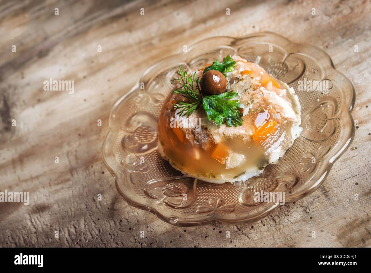 Pacha - traditional savoury Balkan pork jelly dish Stock Photo - Alamy