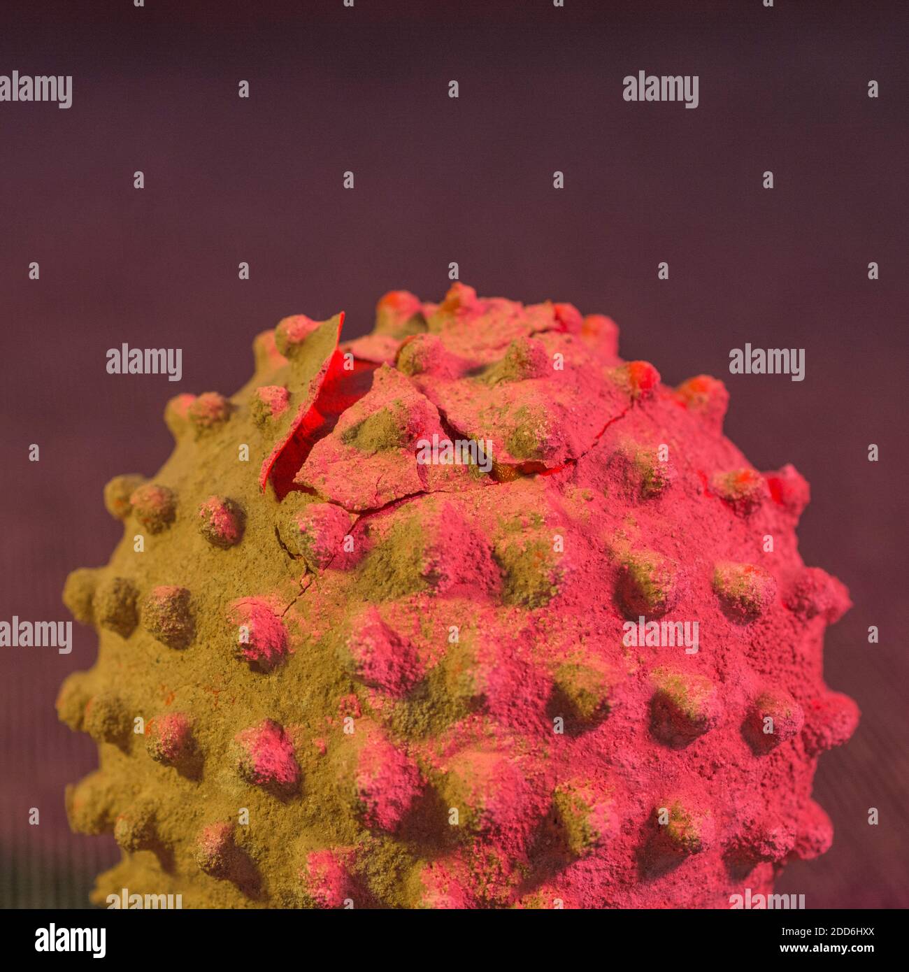 Surface treated mock-up of a virus model. For Covid vaccine ...