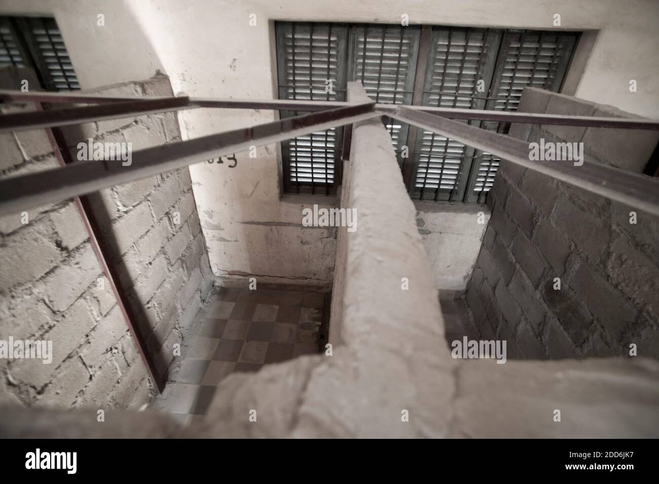 Torture Cells at The Tuol Sleng Genocide Museum (S-21 Prison), Phnom ...