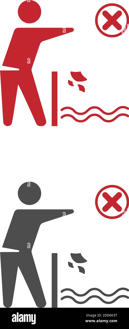 River waste Stock Vector Images - Alamy