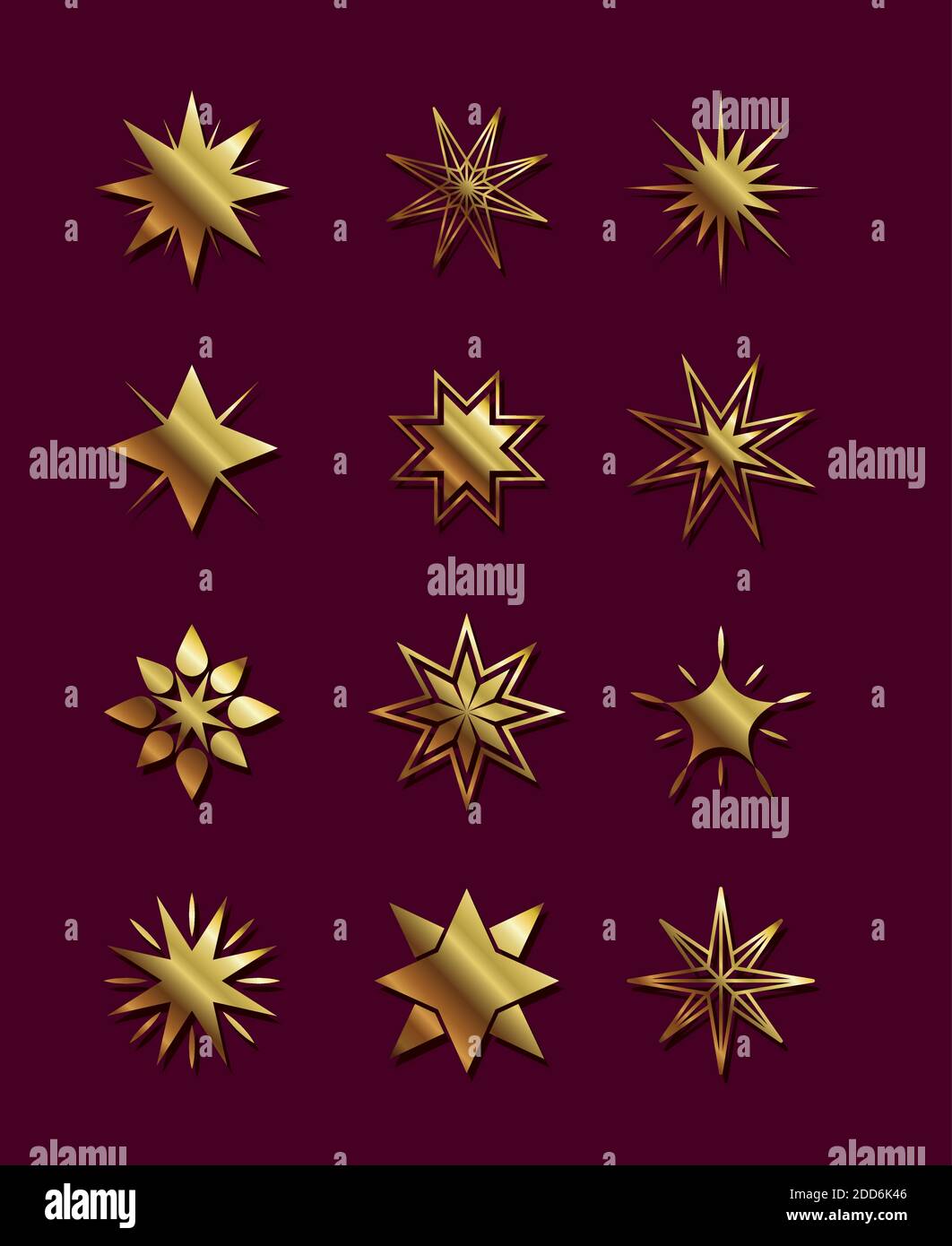star gold style icon collection vector design Stock Vector Image & Art ...