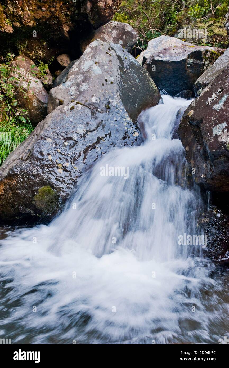 Small Waterfall in Tongariro National Park, North Island, New Zealand ...