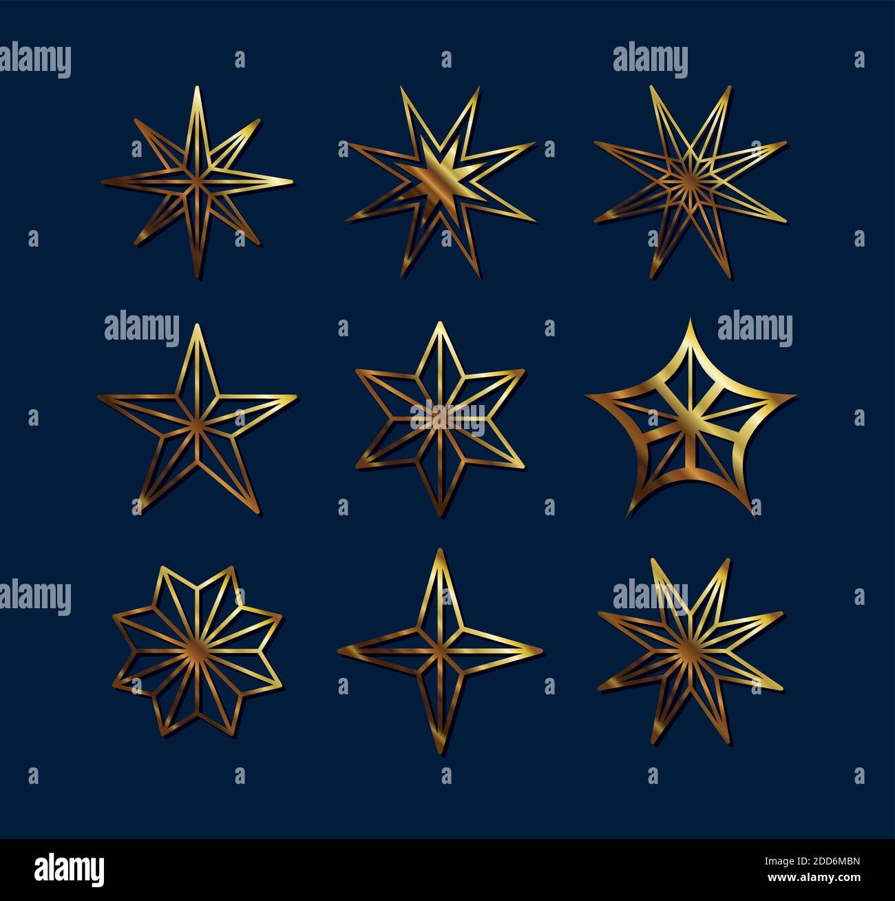 star gold style icon bundle vector design Stock Vector Image & Art - Alamy