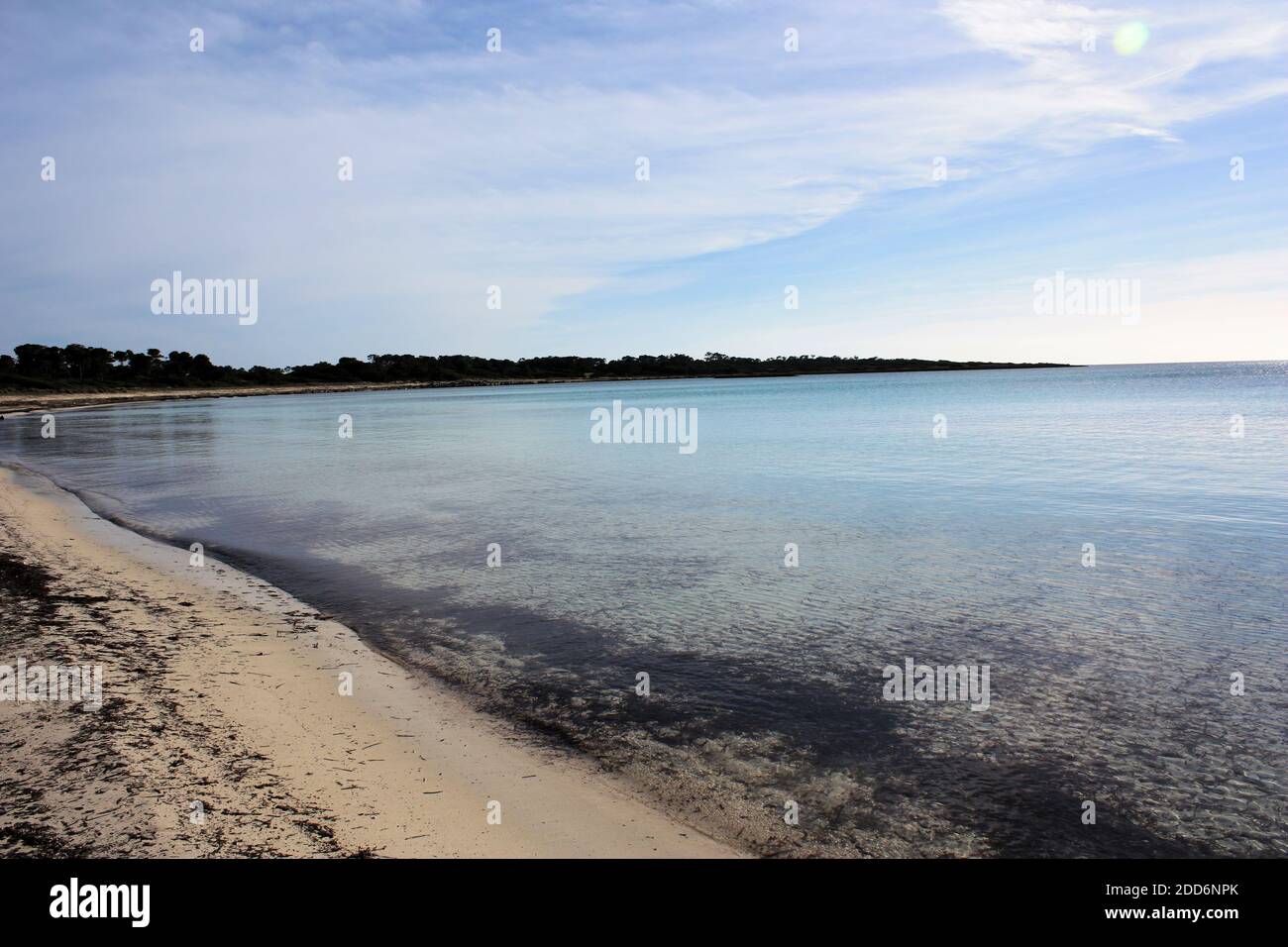 Island scenery, beach, beautiful bay seaside, Balearic Islands ...