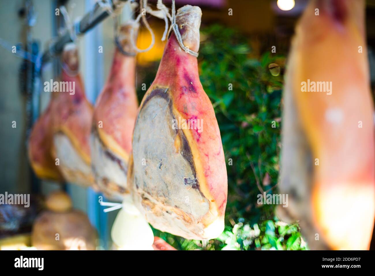 Dried meat drying out at Ortigia (Ortygia) Market, Syracuse (Siracusa ...
