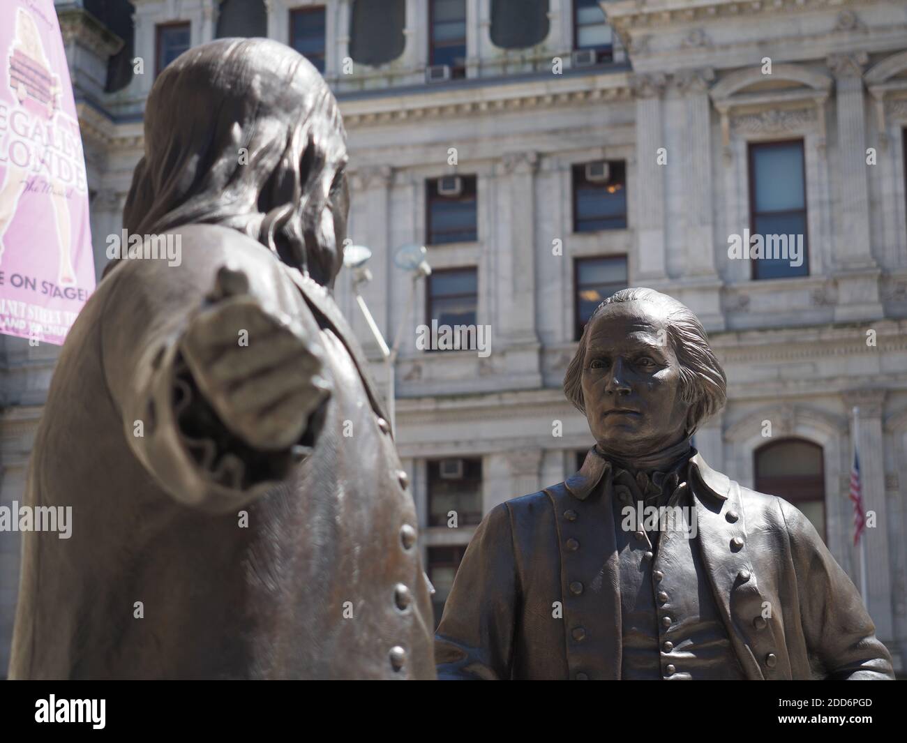 Image of the sculptures from Benjamin Franklin and George Washington ...