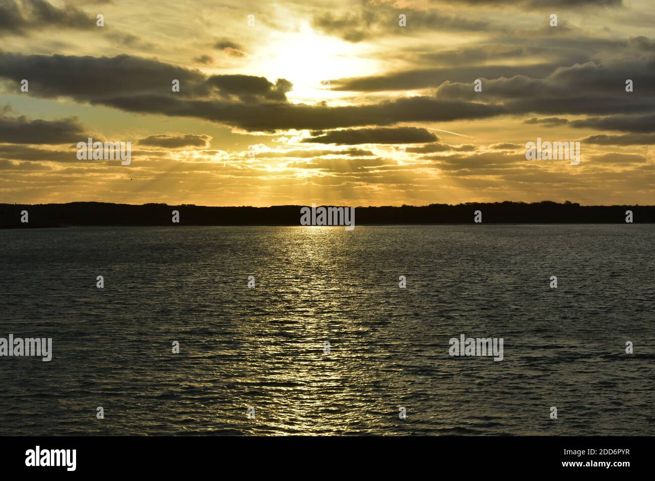 sunset at texel beach Stock Photo - Alamy
