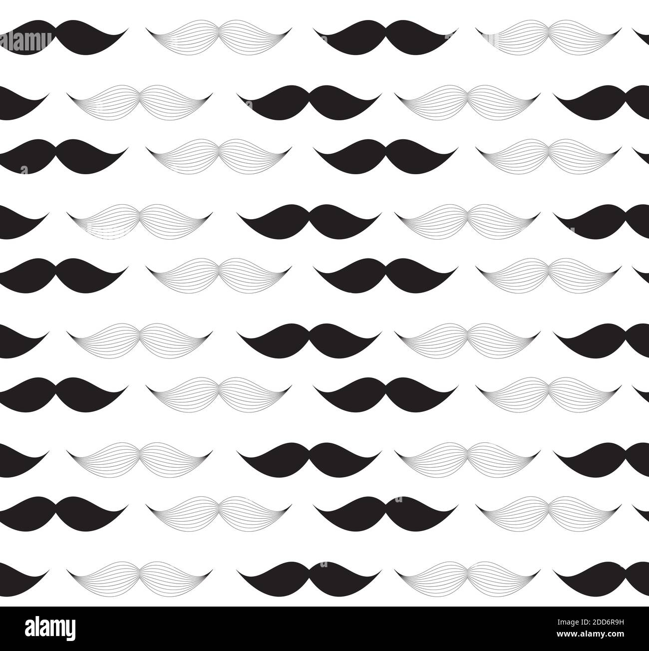 Moustache Seamless Pattern Illustration Stock Photo - Alamy