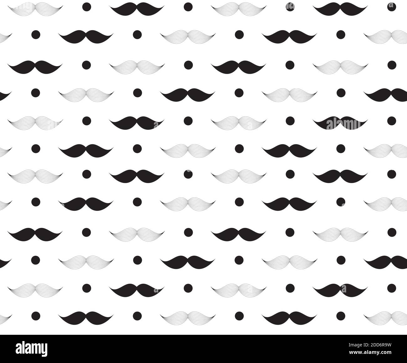 Moustache Seamless Pattern Illustration Stock Photo - Alamy