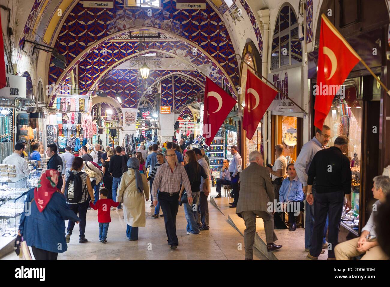 Grand Bazaar, a covered market in Istanbul, Turkey, Eastern Europe ...